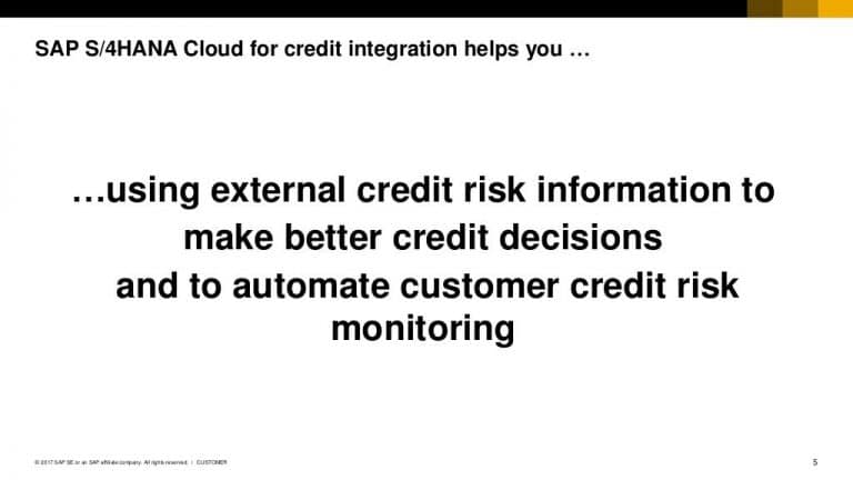 SAP S/4HANA Credit Management Solution Overview | DYCSI | SAP Fioneer